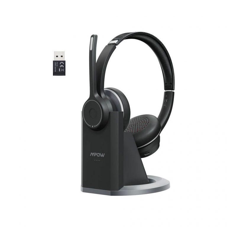 Mpow HC5 Pro Bluetooth Headset with Charging Base BH483BB - XKUBE ...